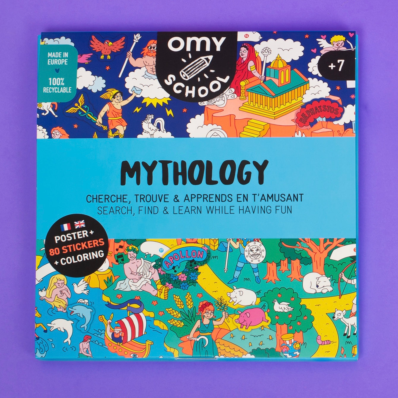 Poster & stickers mythology (7+ years) – Teddy